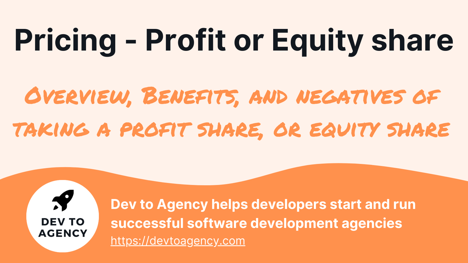 Pricing - equity and profit share