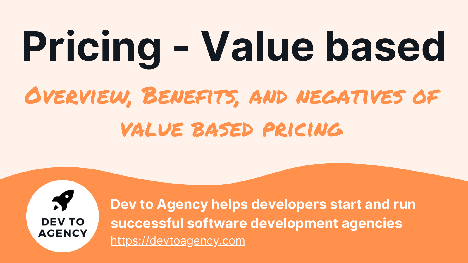 Pricing - value based